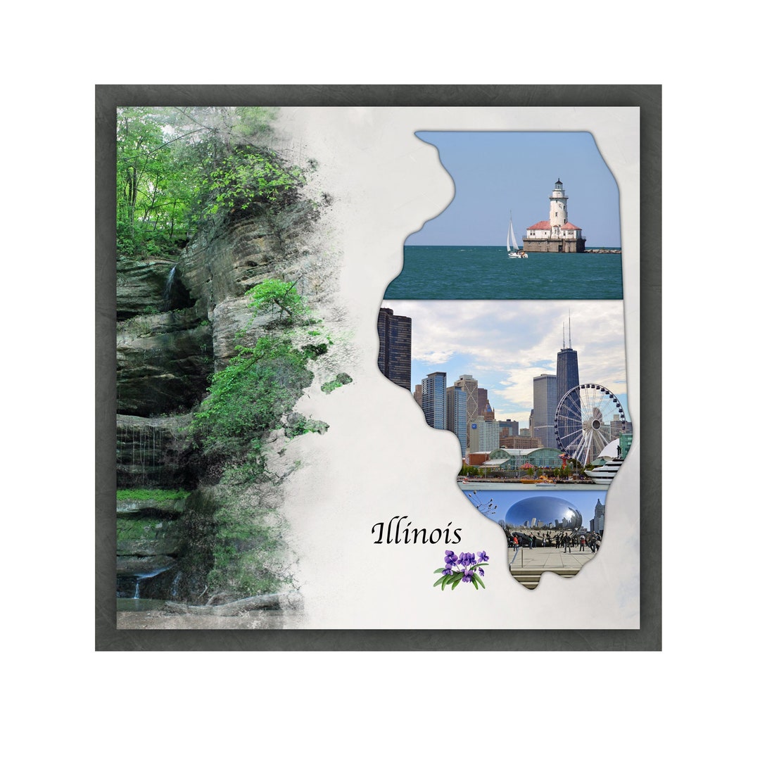Illinois Scrapbook Template, Scrapbook Template, Illinois Scrapbook ...