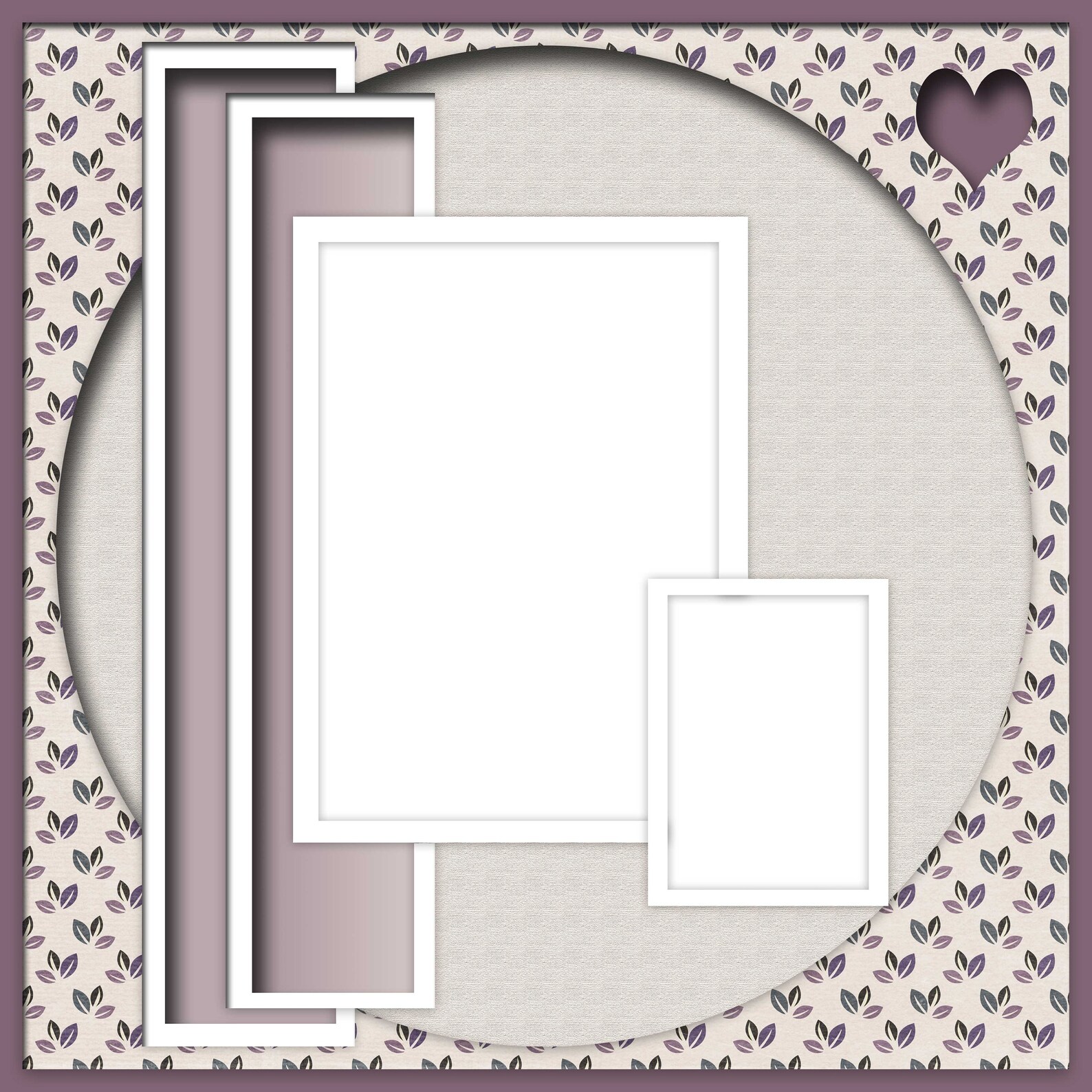 Quick Page Png, JPEG Cut File, Digital Scrapbook Template, Scrapbook ...