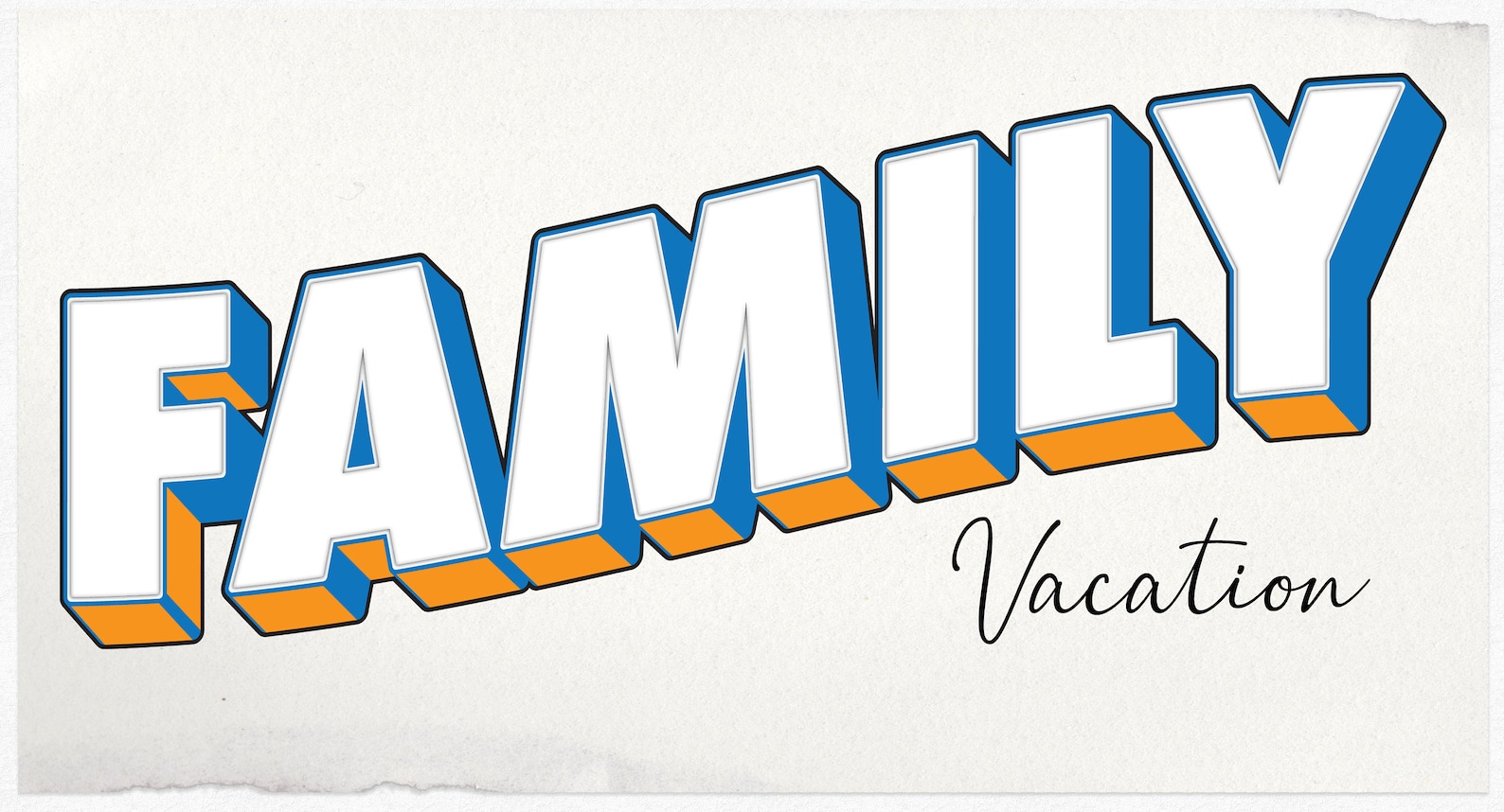 3D Photo Title Template Family Photo Template 3D Template - Etsy