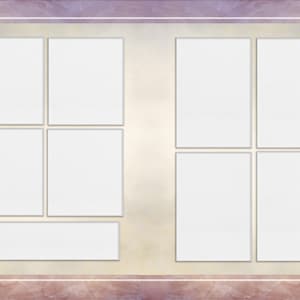 Digital Scrapbook Double Page Template, Digital Double Page Template ...