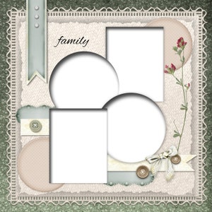 Scrapbook Templates, Digital Scrapbook Template, Scrapbook Pages ...