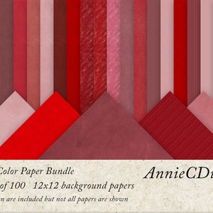 Red Solids Digital Paper 100 Pack - Etsy