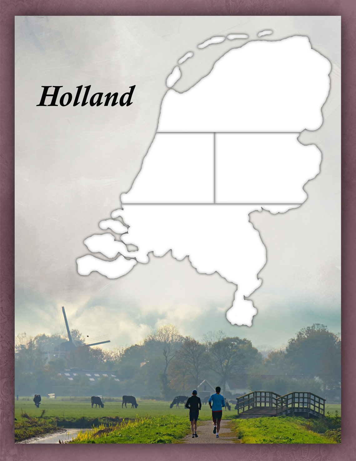 Holland Scrapbook Template Scrapbook Template Holland | Etsy