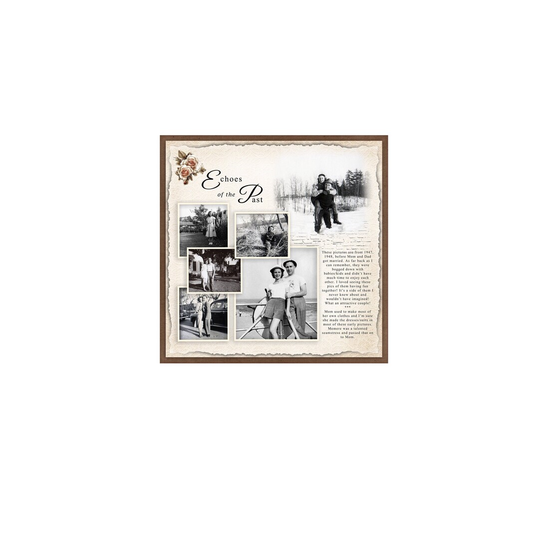 Scrapbook Templates, Digital Scrapbook Template, Scrapbook Pages ...