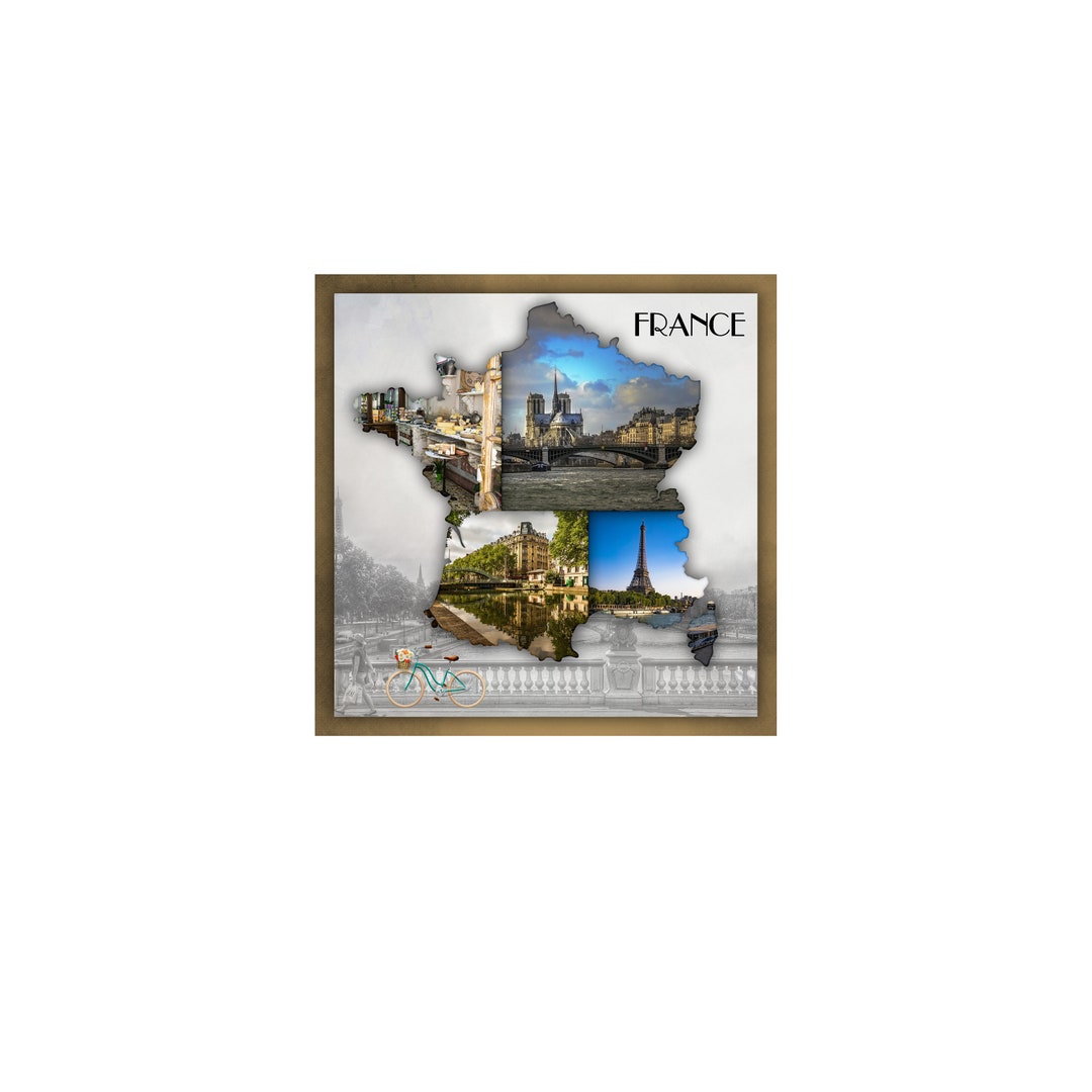 France Scrapbook Template, Digital Scrapbook Template, France Scrapbook ...