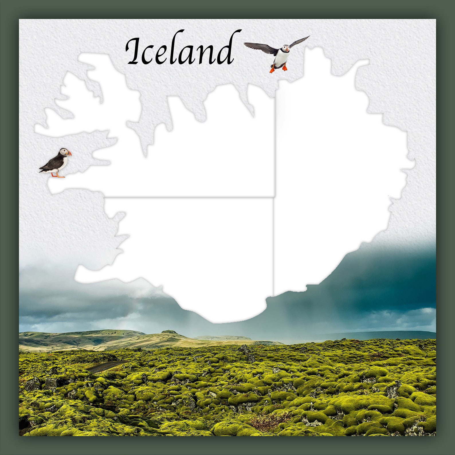 Iceland Scrapbook Template Iceland Scrapbook Page Iceland - Etsy