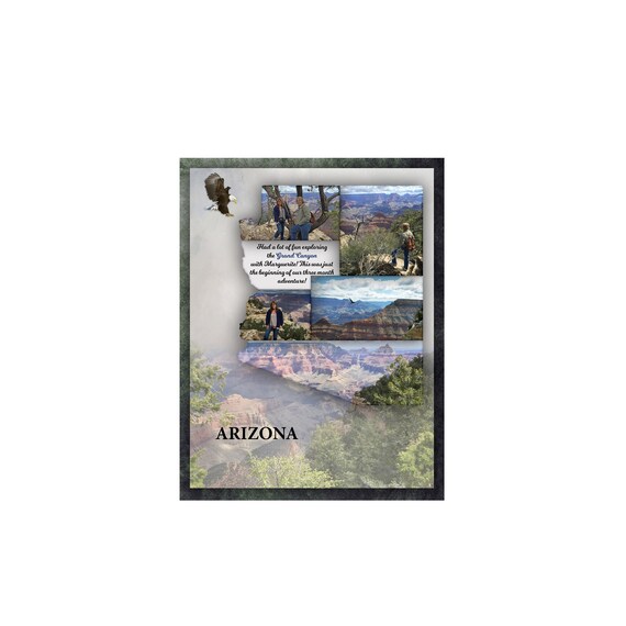 Arizona Scrapbook Template Digital Scrapbook Template | Etsy