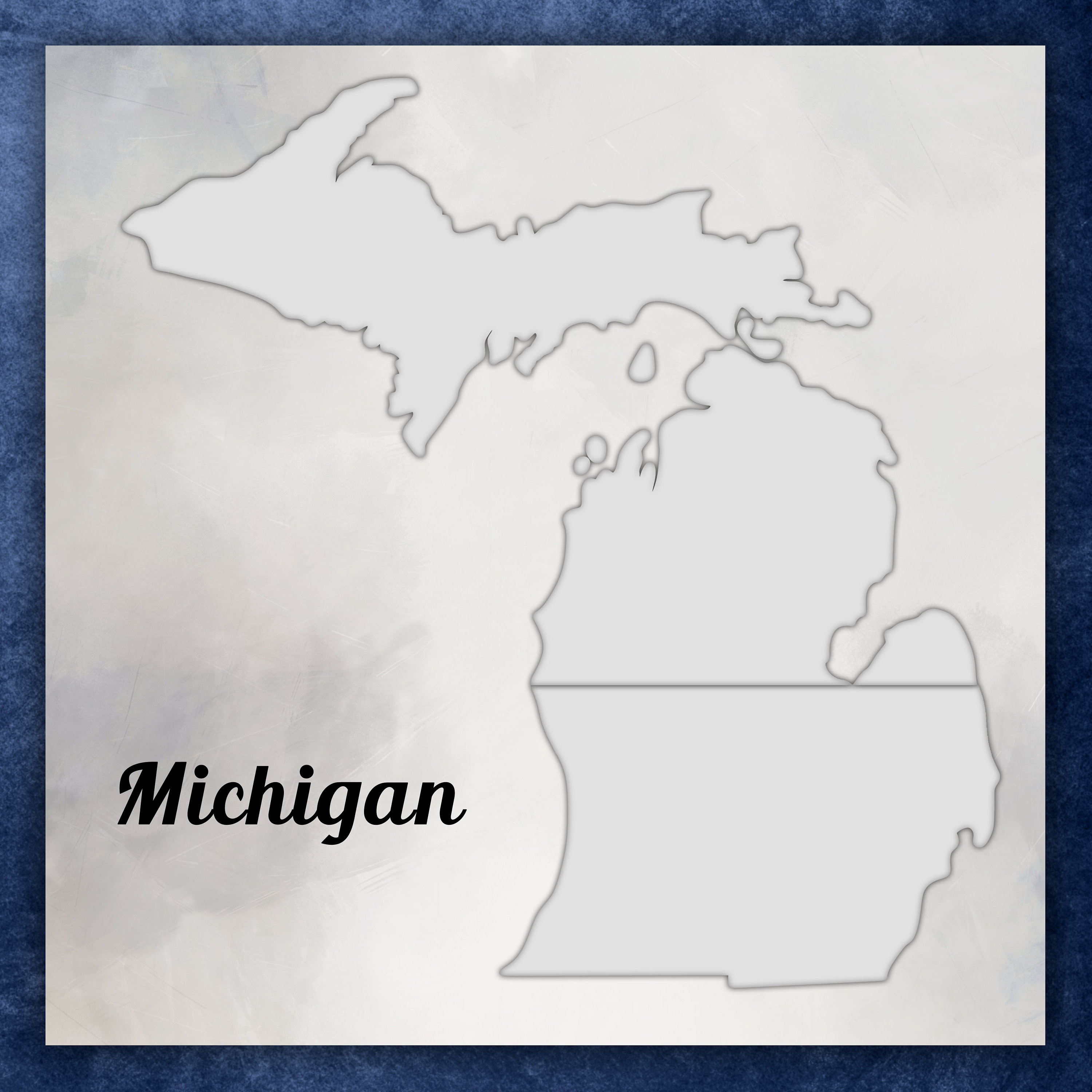 Michigan Scrapbook Template, Digital Scrapbook Template, Michigan ...