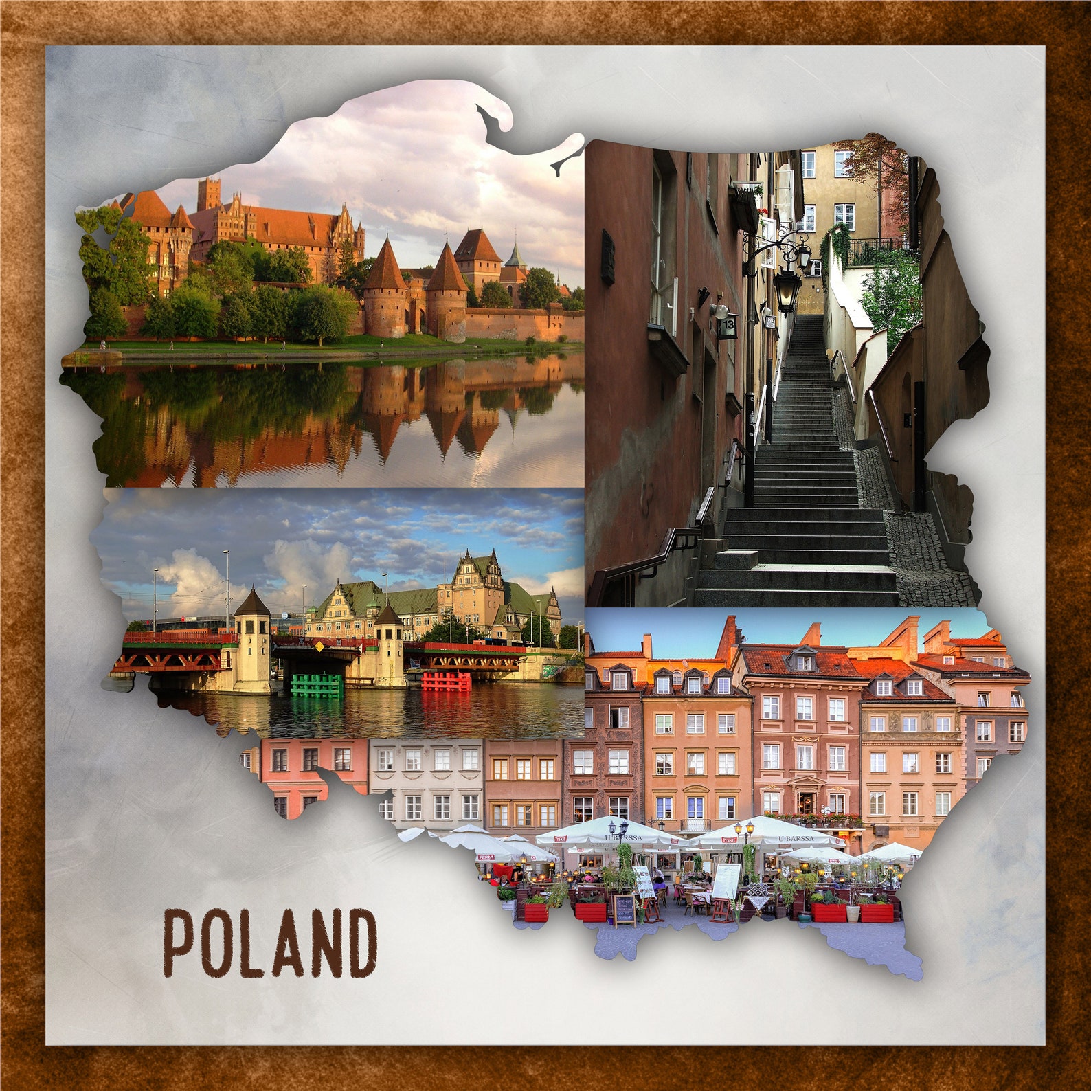 Poland Scrapbook Template Poland Scrapbook Page Poland Wall | Etsy
