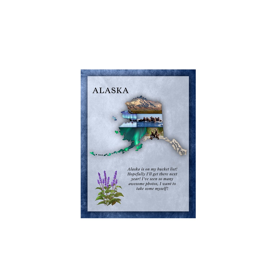 Alaska Scrapbook Template, Digital Scrapbook Template, Alaska Scrapbook ...