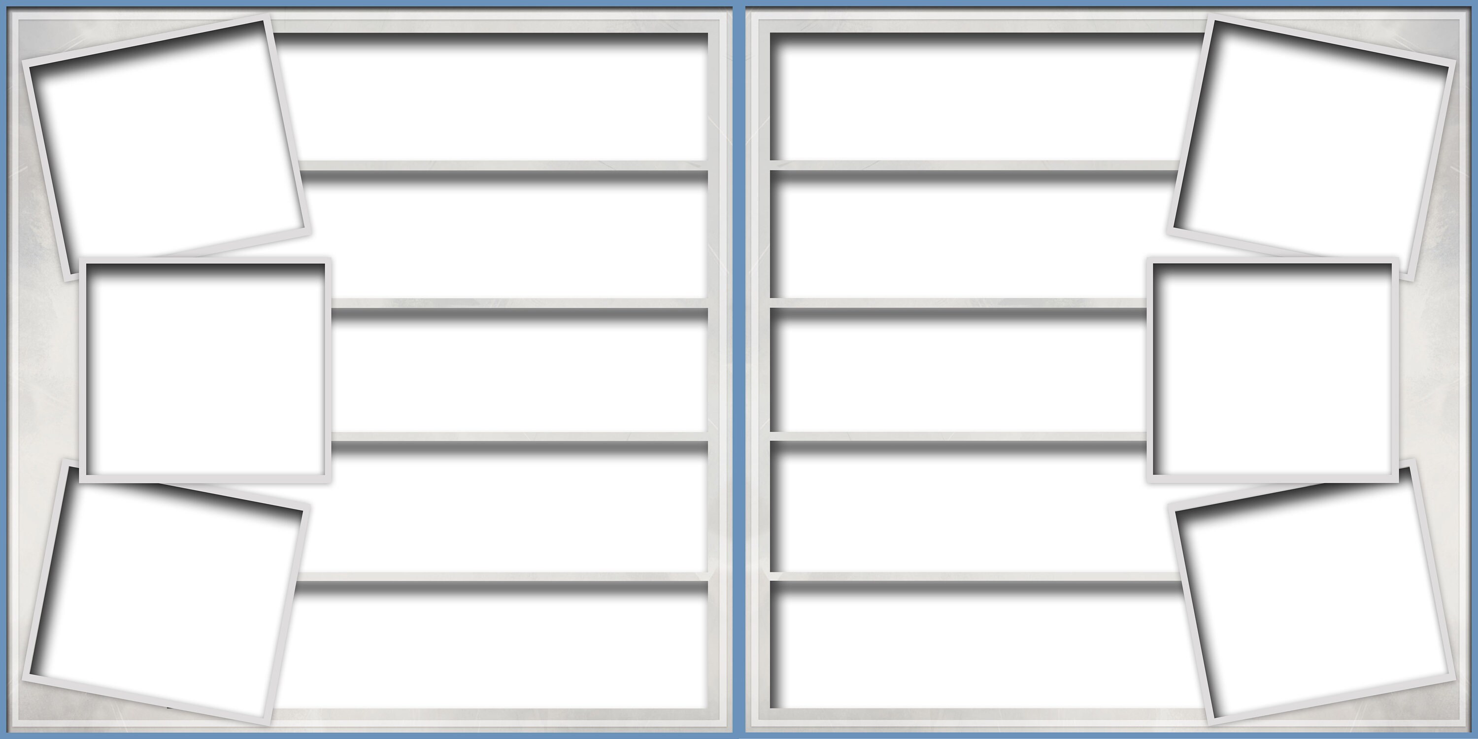 Digital Scrapbook Template Scrapbook Template Double Page | Etsy