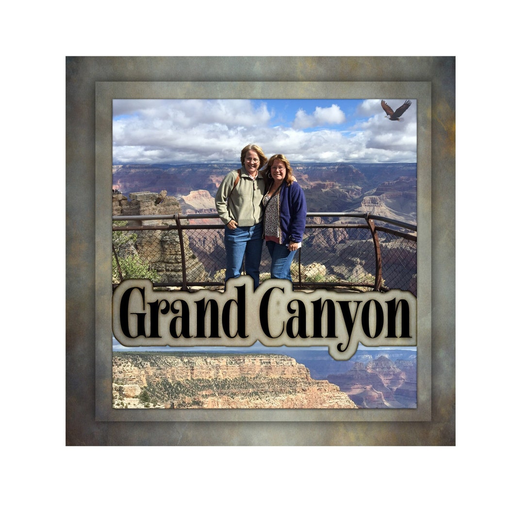 Digital Scrapbook Template, Grand Canyon, Digital Scrapbook Page ...
