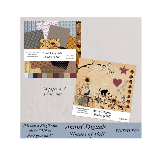 Fall Scrapbook Kit Fall Digital Scrapbook Kit Fall - Etsy