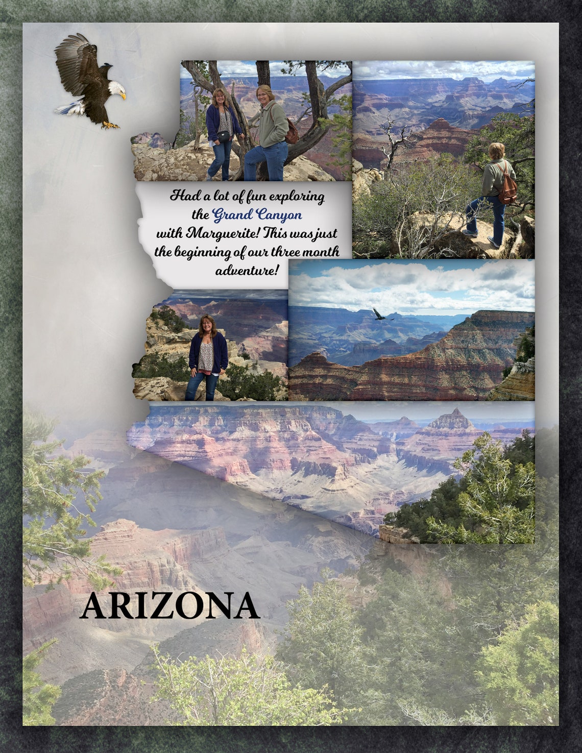 Arizona Scrapbook Template Digital Scrapbook Template | Etsy