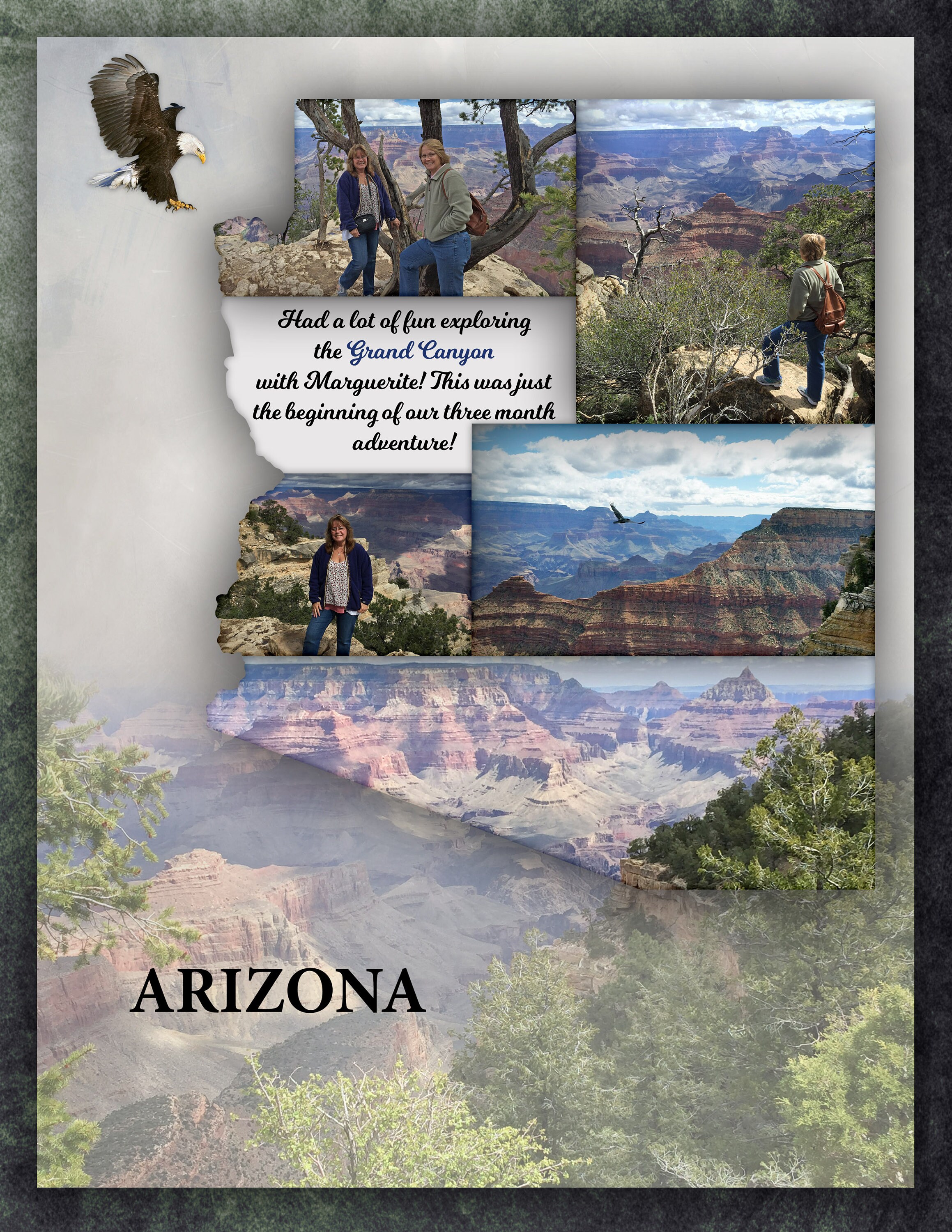 Arizona Scrapbook Template, Digital Scrapbook Template, Arizona ...