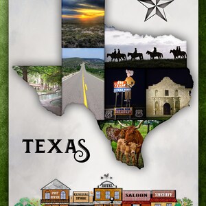 Texas Scrapbook Template, Digital Scrapbook Template, Texas Scrapbook ...