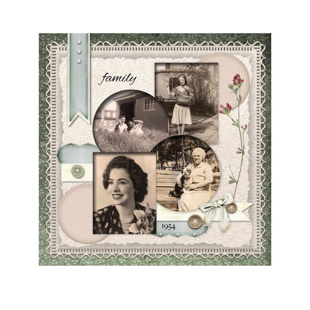 Scrapbook Templates, Digital Scrapbook Template, Scrapbook Pages ...