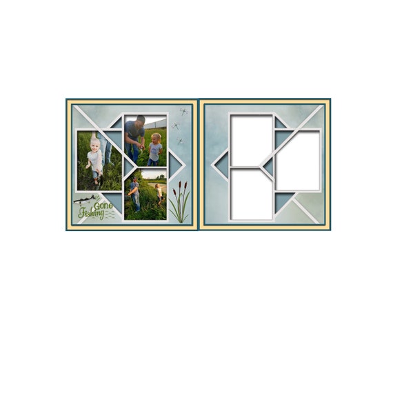 Scrapbook Templates Digital Scrapbook Template Scrapbook | Etsy