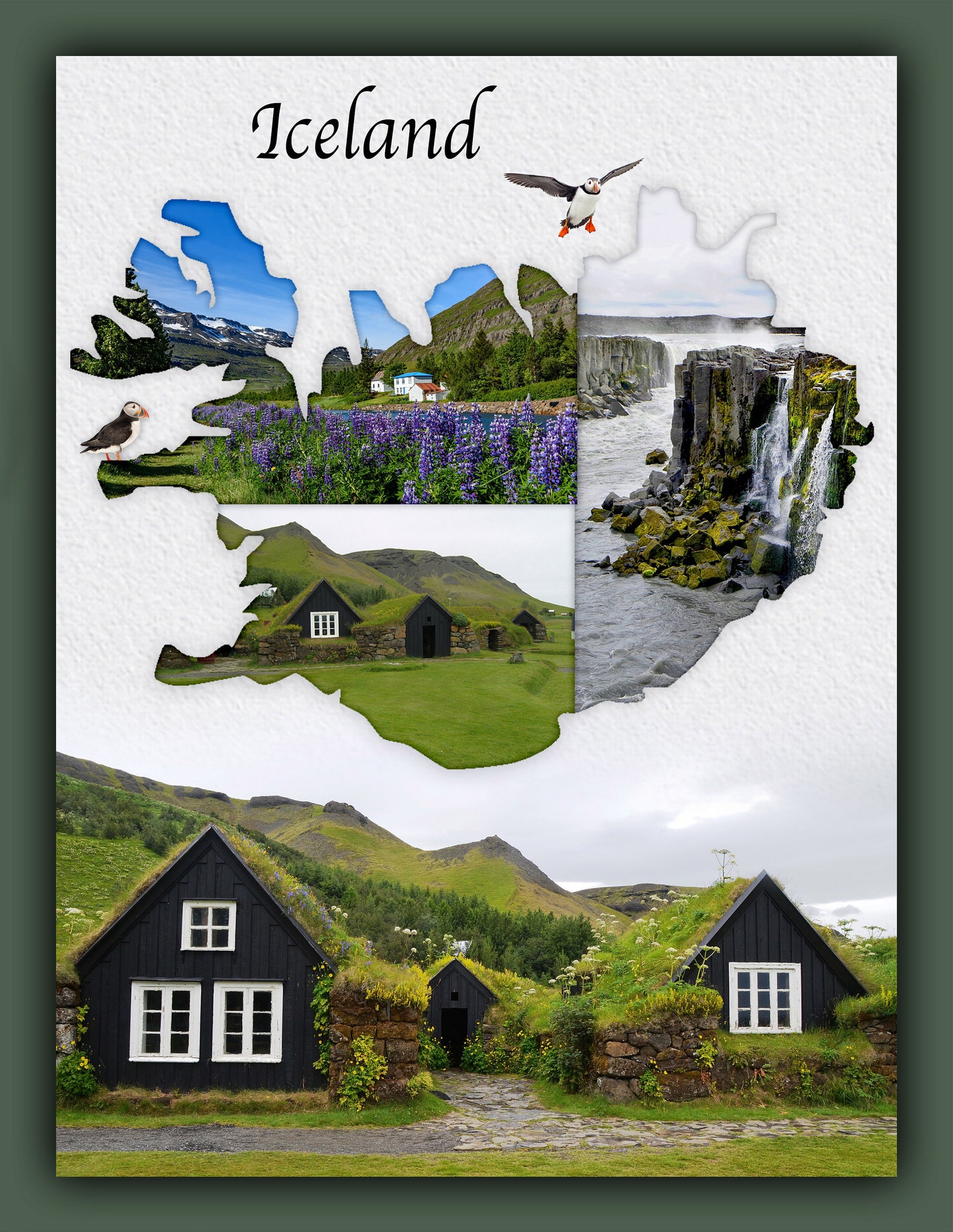 Iceland Scrapbook Template Scrapbook Template Iceland - Etsy