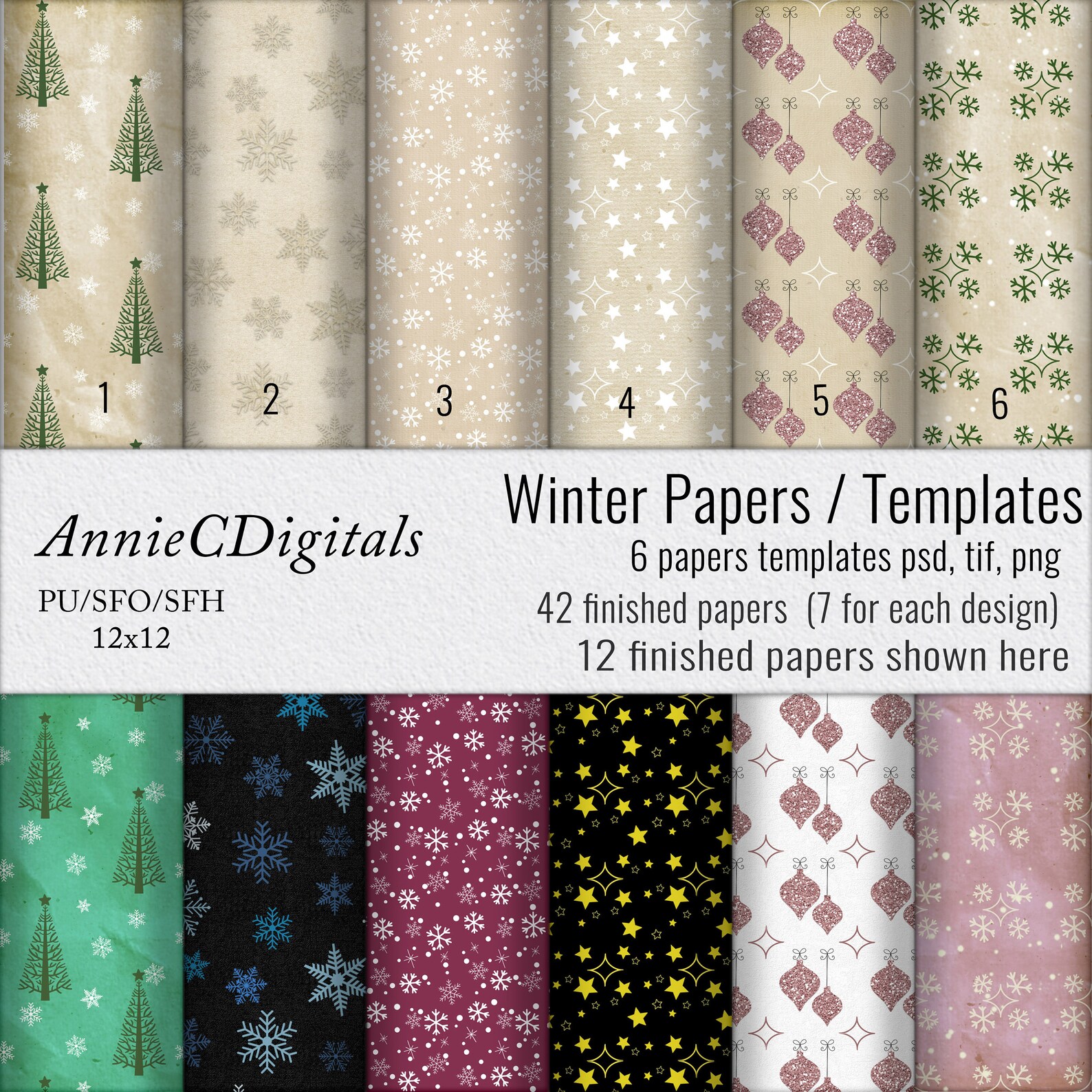 Digital Scrapbooking Paper Templates Digital Scrapbook Paper - Etsy