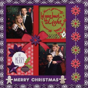 12x12 Digital Christmas Templates (305,307,303,308,309) - Etsy