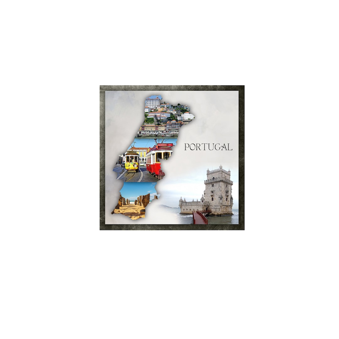 Portugal Scrapbook Template, Portugal Scrapbook Page, Portugal Wall Art ...