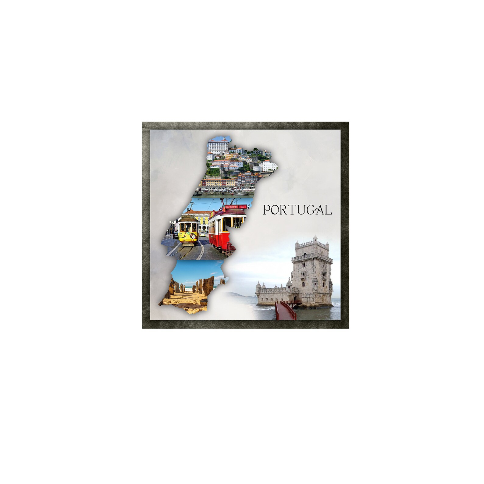 Portugal Scrapbook Template, Portugal Scrapbook Page, Portugal Wall Art ...