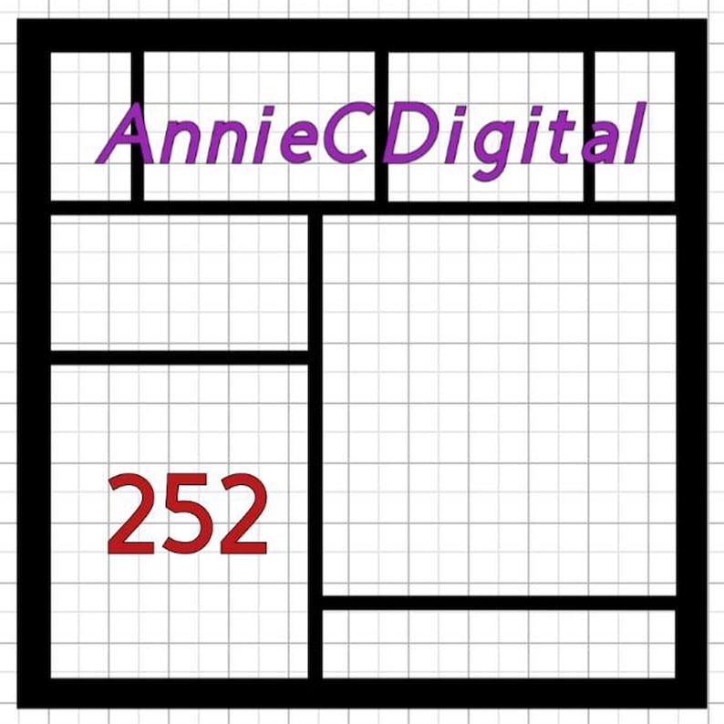 Quick Page Png JPEG Cut File Digital Scrapbook Template - Etsy