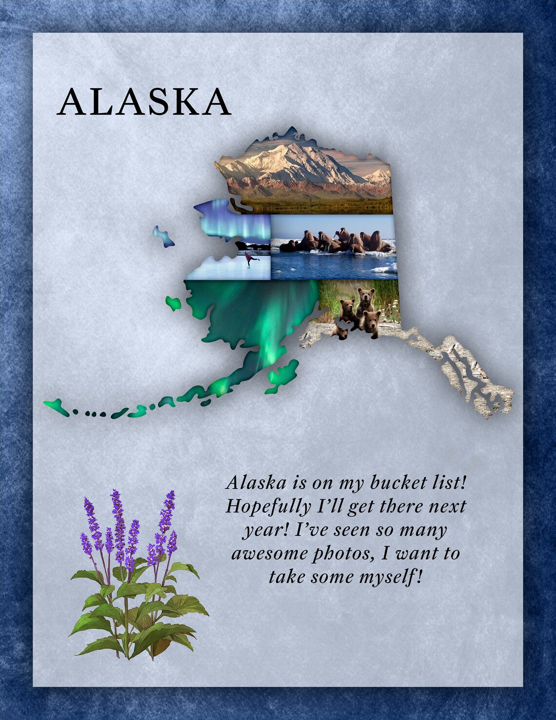 Alaska Scrapbook Template, Digital Scrapbook Template, Alaska Scrapbook ...