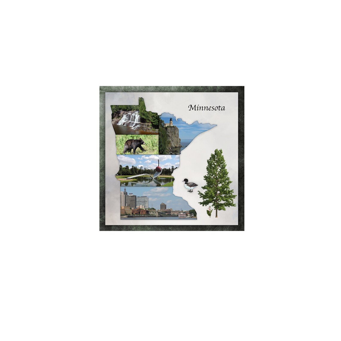 Minnesota Scrapbook Template Digital Scrapbook Template | Etsy