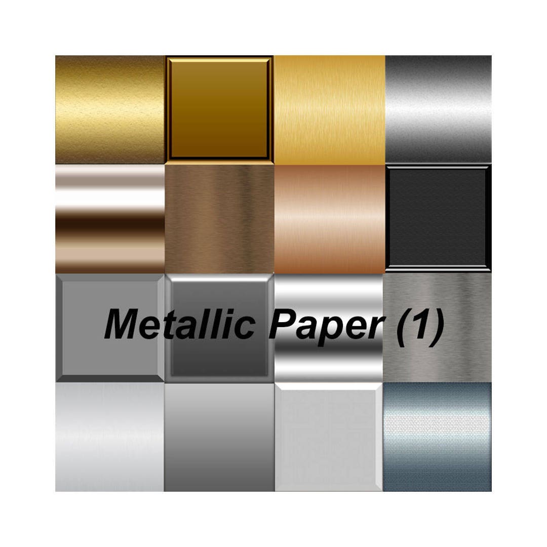 Metallic Scrapbook Paper 1 - Etsy