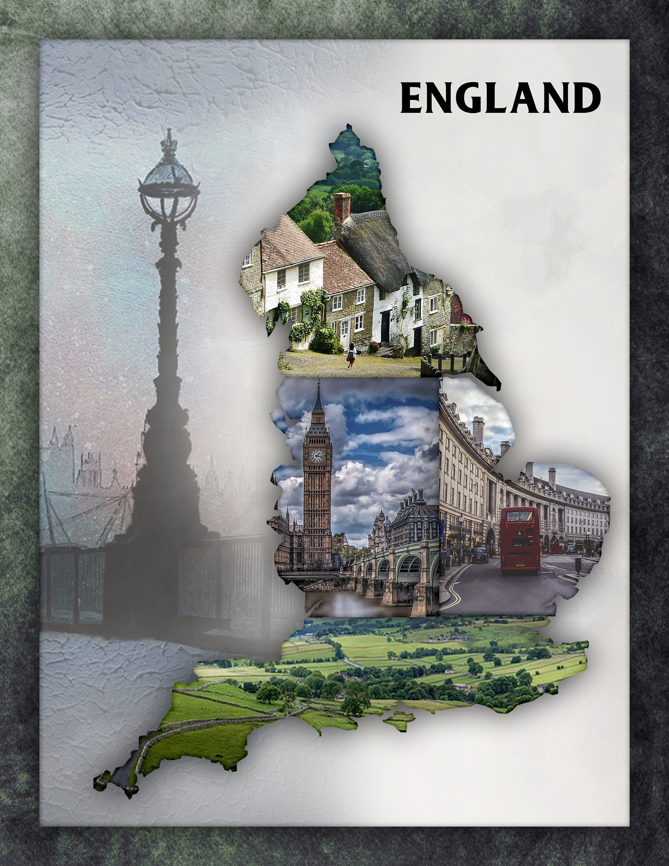 England Scrapbook Template Digital Scrapbook Template - Etsy