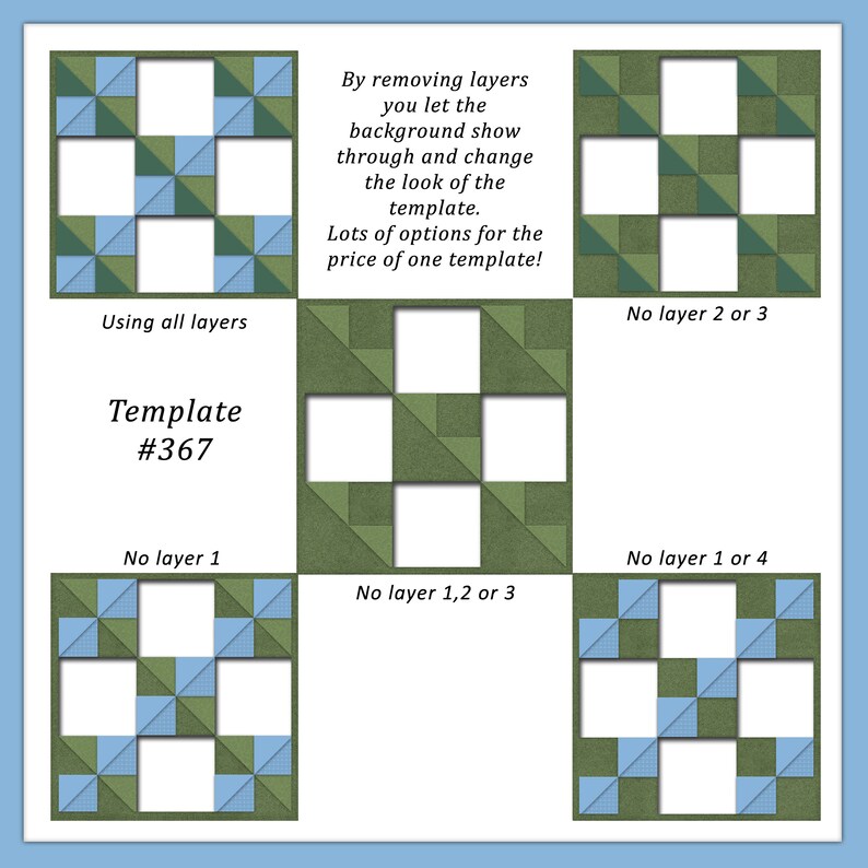 12x12 Digital Scrapbook Template 367 | Etsy