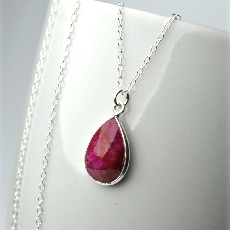 Ruby Pendant - Etsy