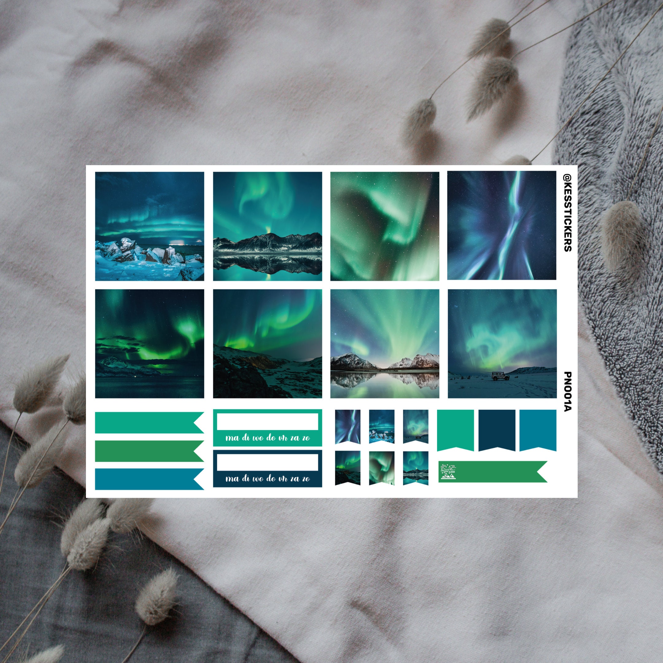 Northern Lights Planner Stickerkit | Erincondren | Mascha Planner | 163 ...
