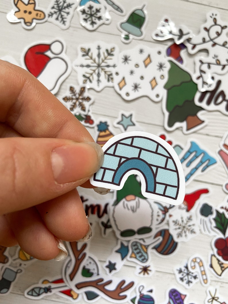 Christmas theme sticker pack winter vibe stickers snow vibe snow ...