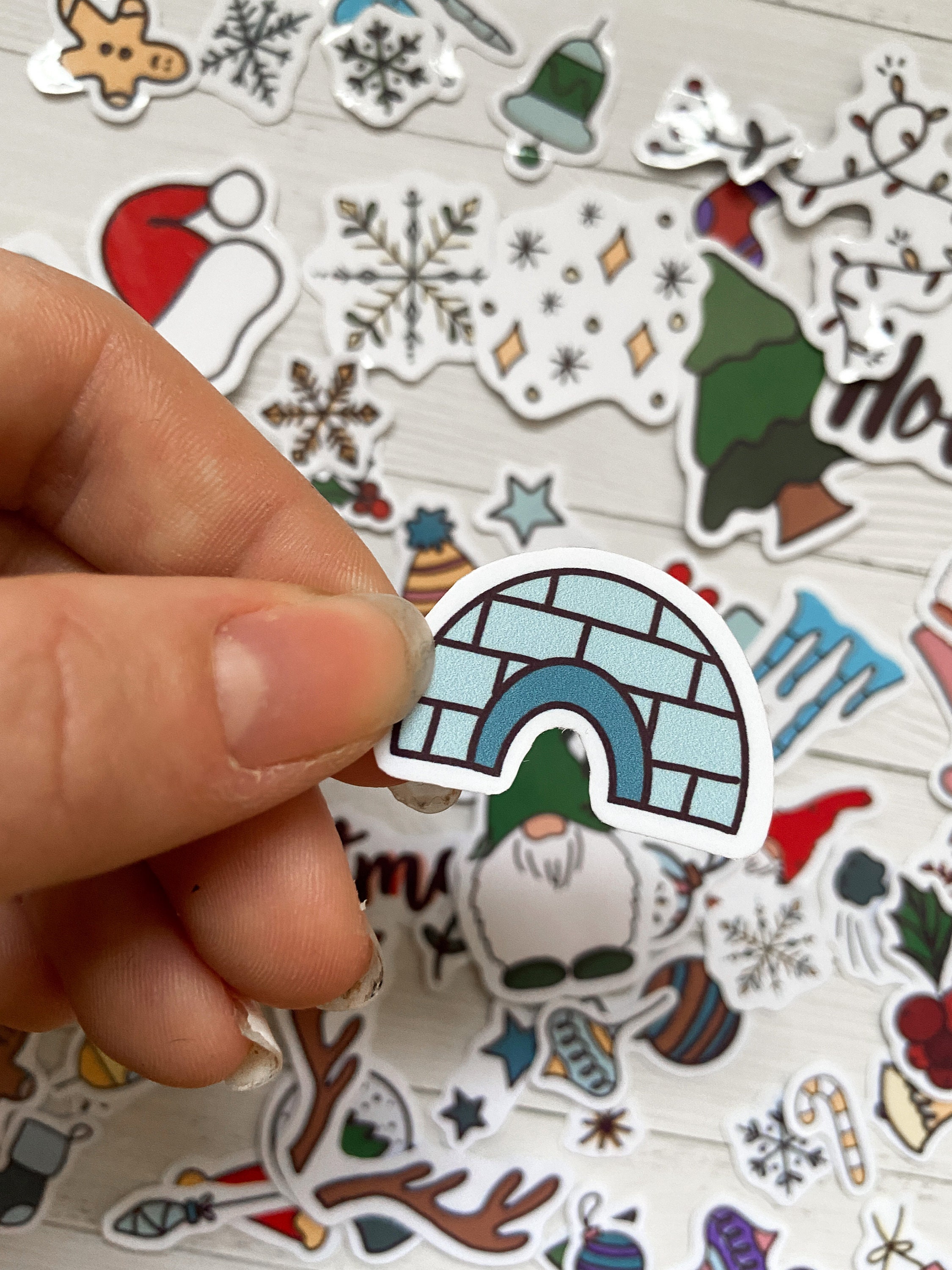 Christmas theme sticker pack winter vibe stickers snow vibe snow ...