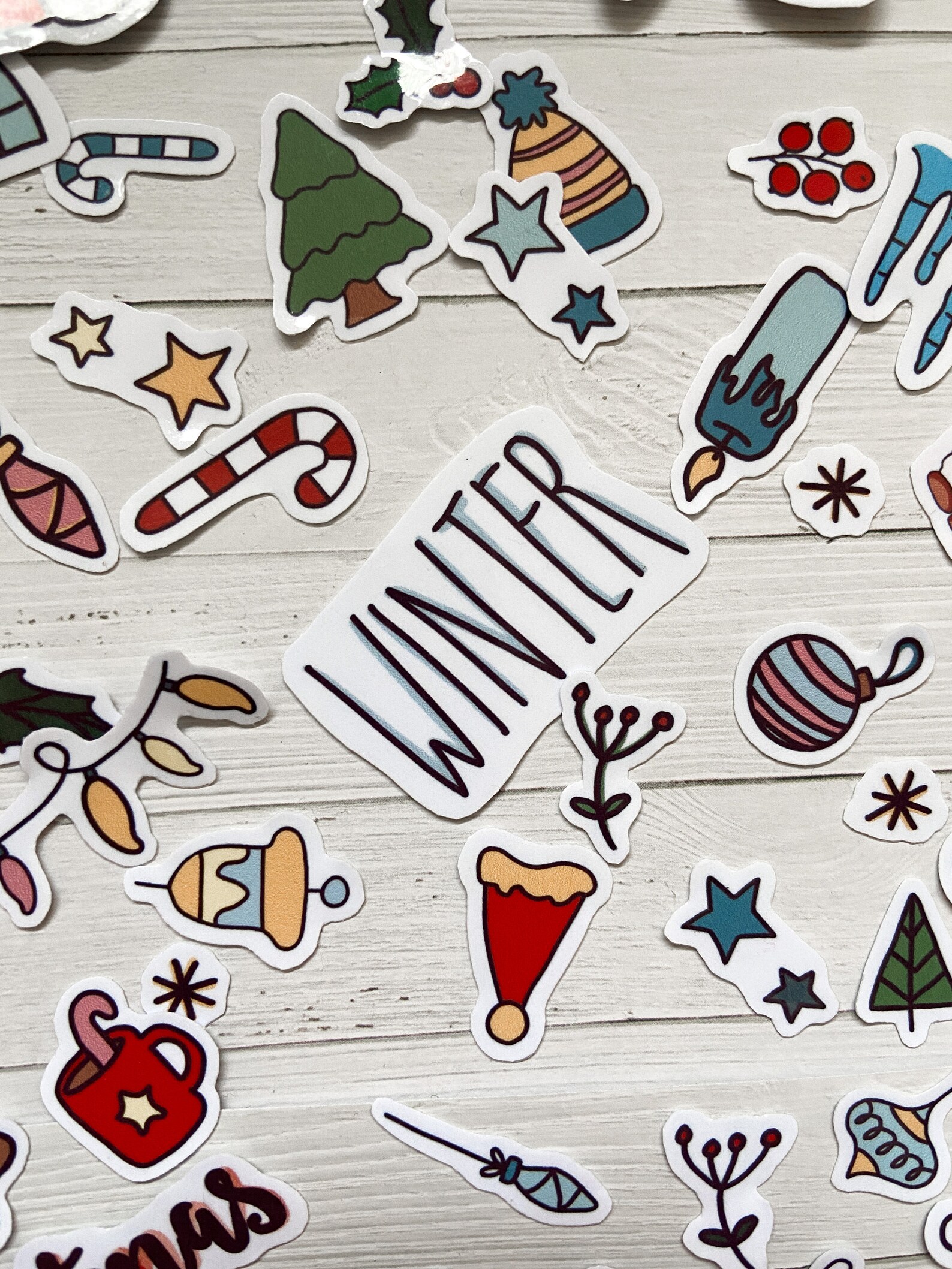Christmas theme sticker pack winter vibe stickers snow vibe snow ...