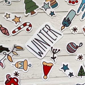 Christmas theme sticker pack winter vibe stickers snow vibe snow ...