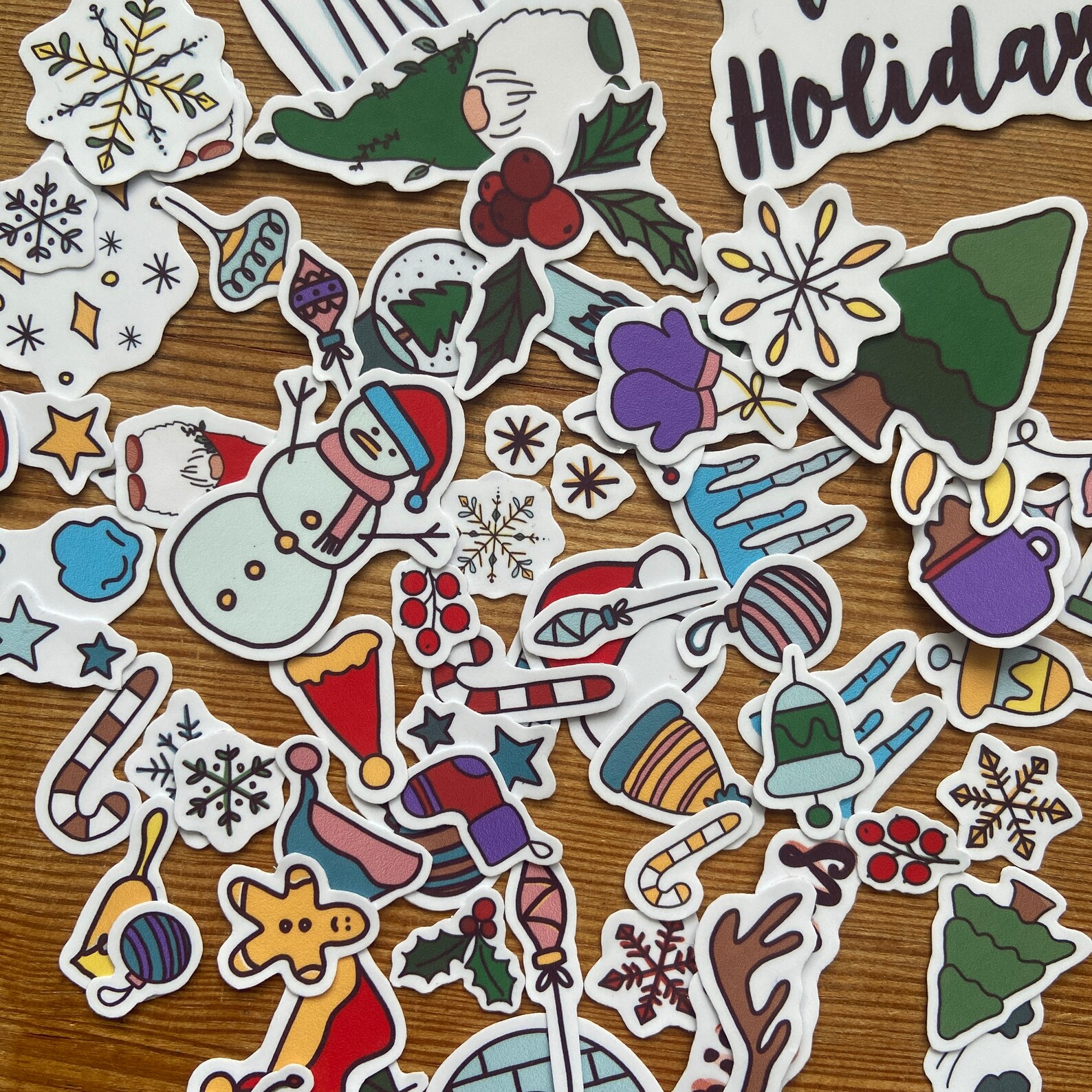 Christmas theme sticker pack winter vibe stickers snow vibe snow ...