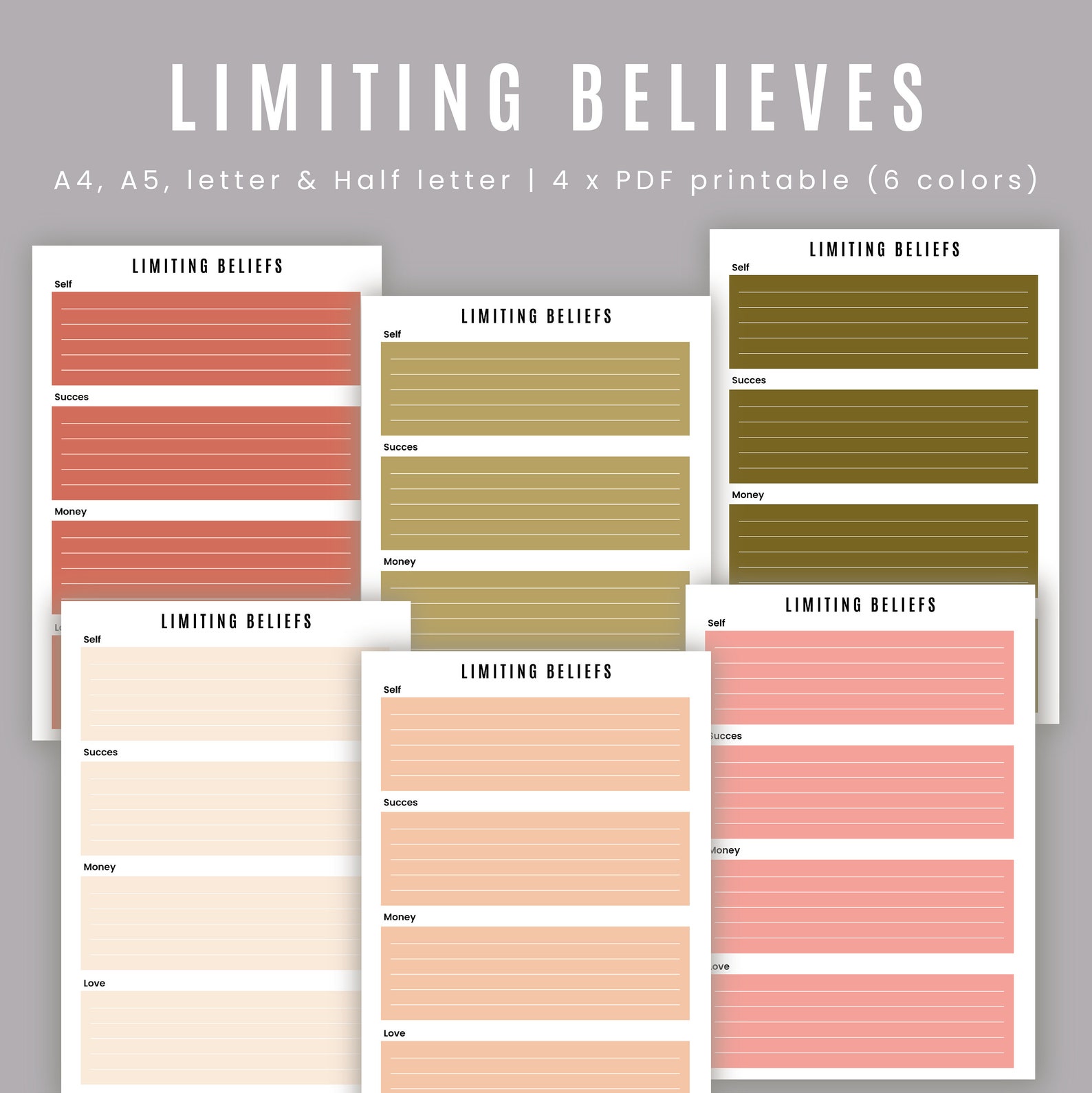 Manifestation Printable Sheet Printable PDF Instant - Etsy Australia