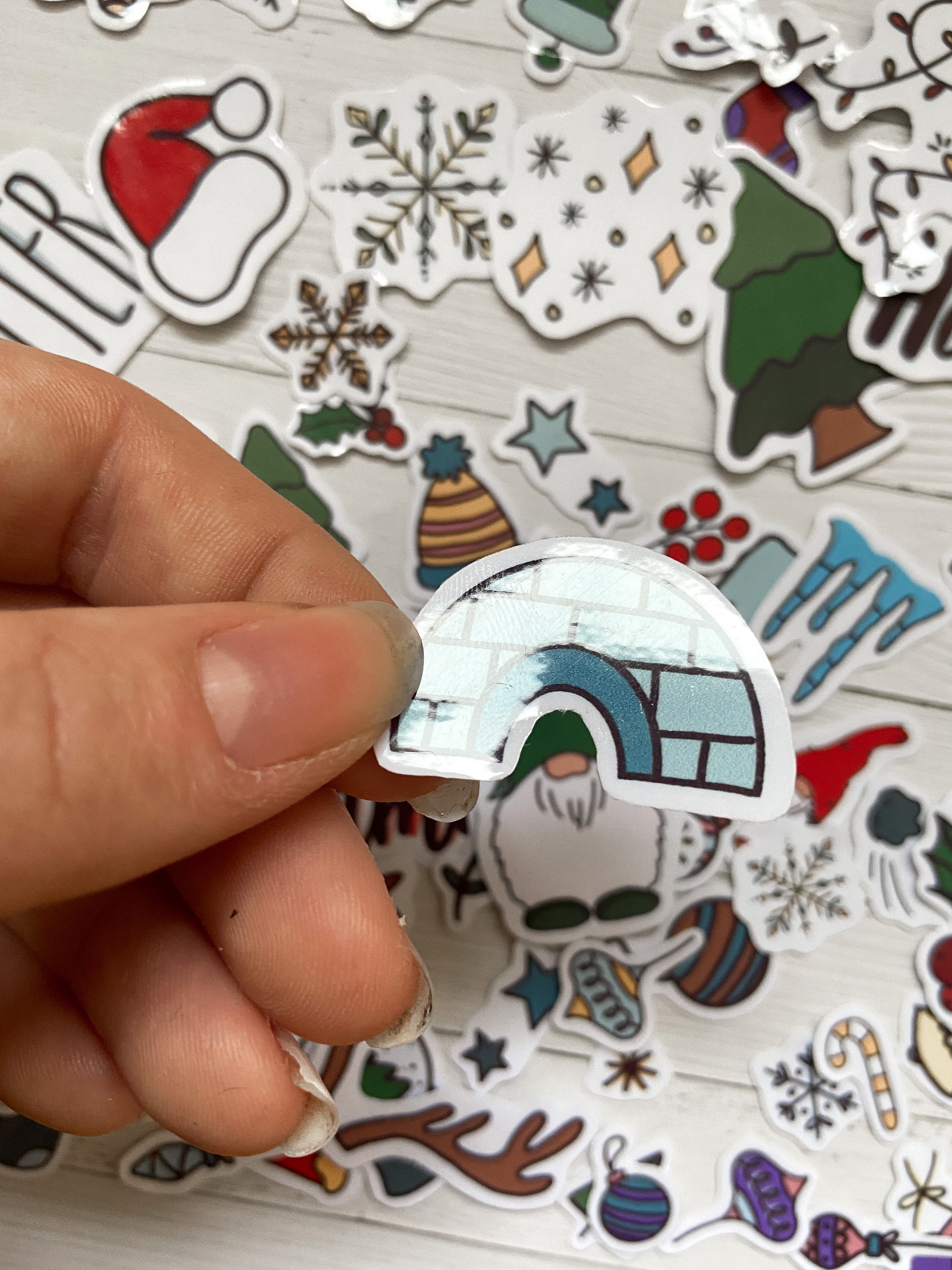 Christmas theme sticker pack winter vibe stickers snow vibe snow ...