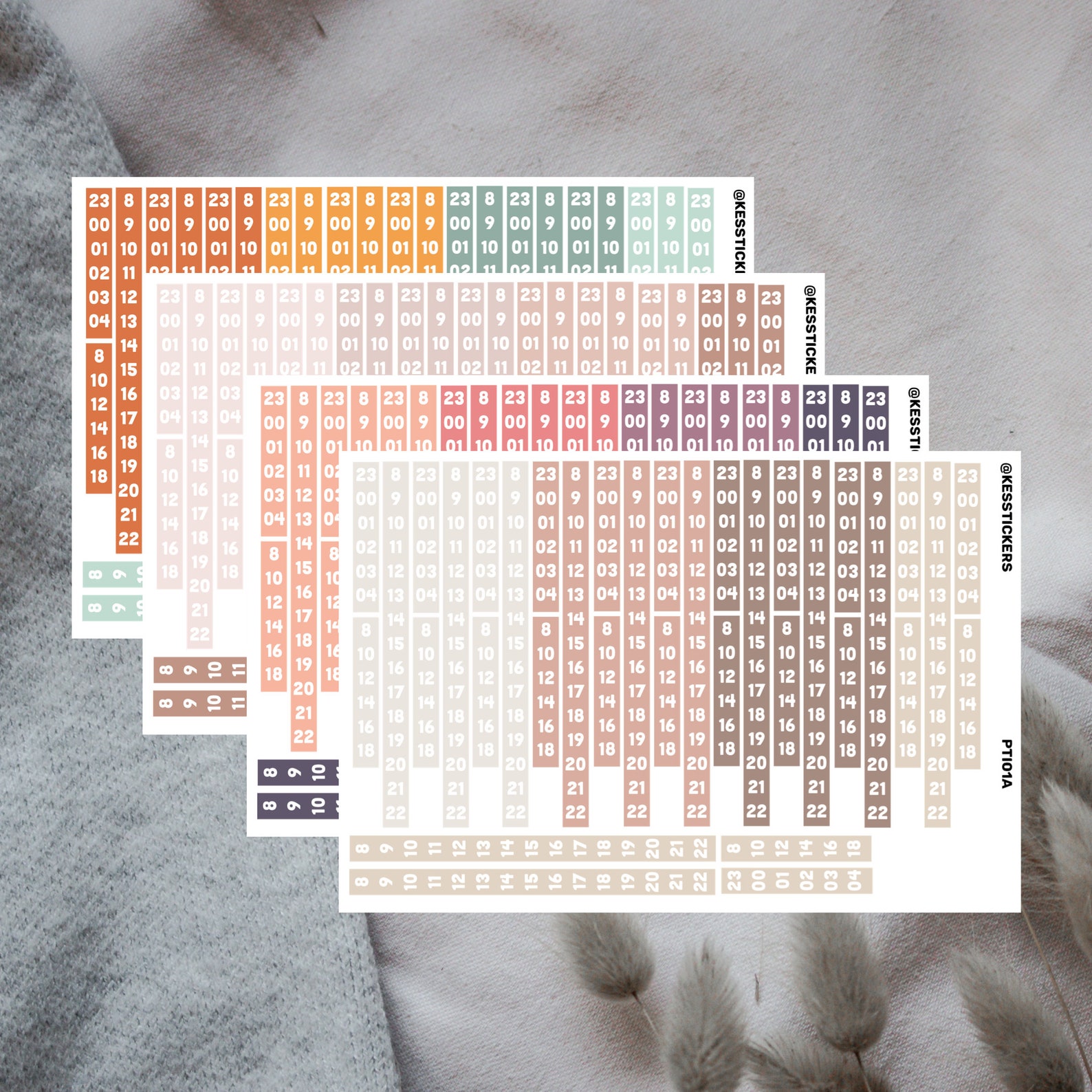 Time Bar Planner Stickers | Erin Condren | Mascha Planner | 36 Stickers ...