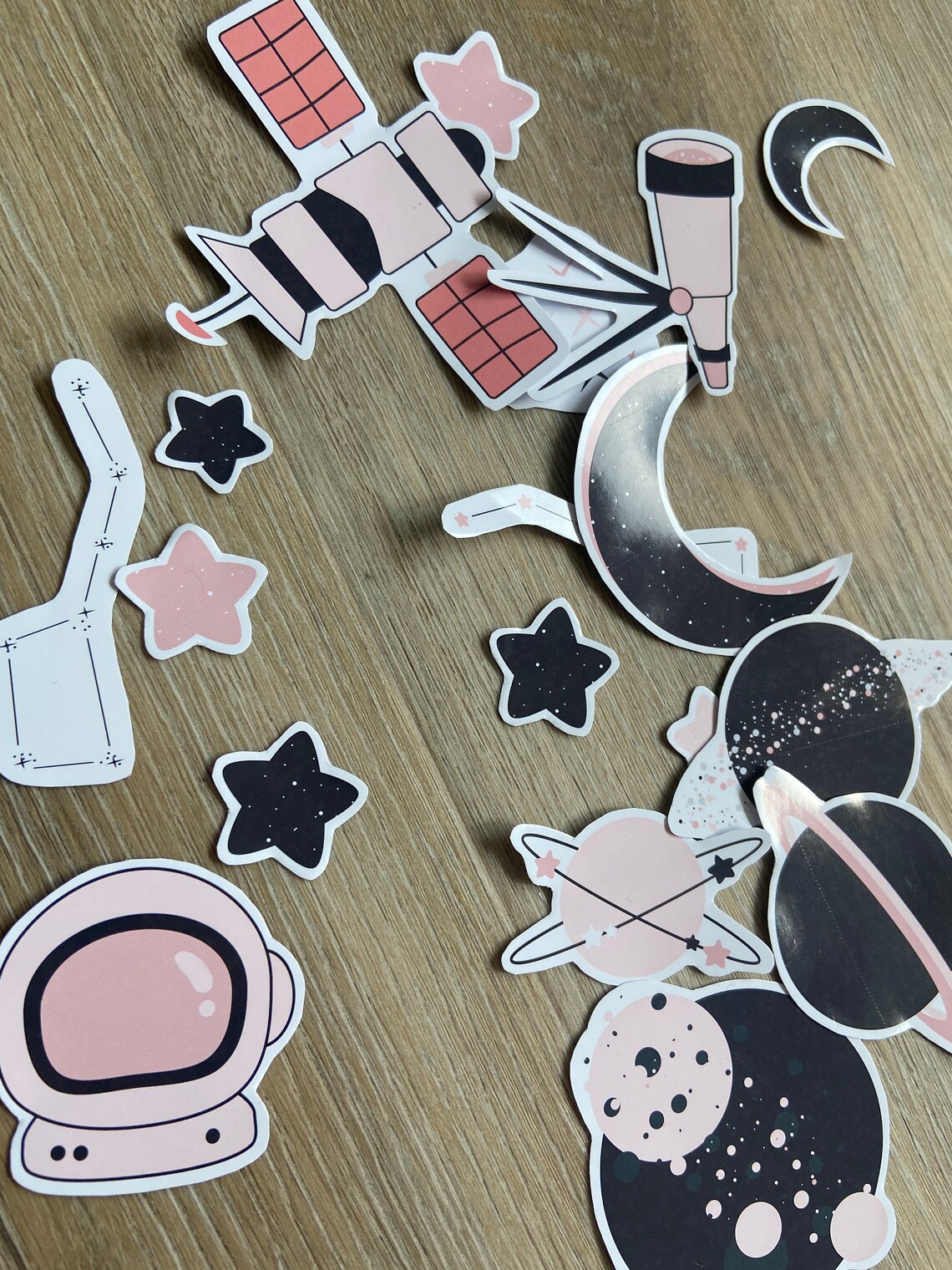 In to space sticker pack galaxy sticker planet sticker - Etsy Nederland