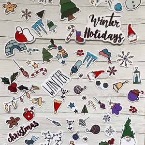 Christmas theme sticker pack winter vibe stickers snow vibe snow ...