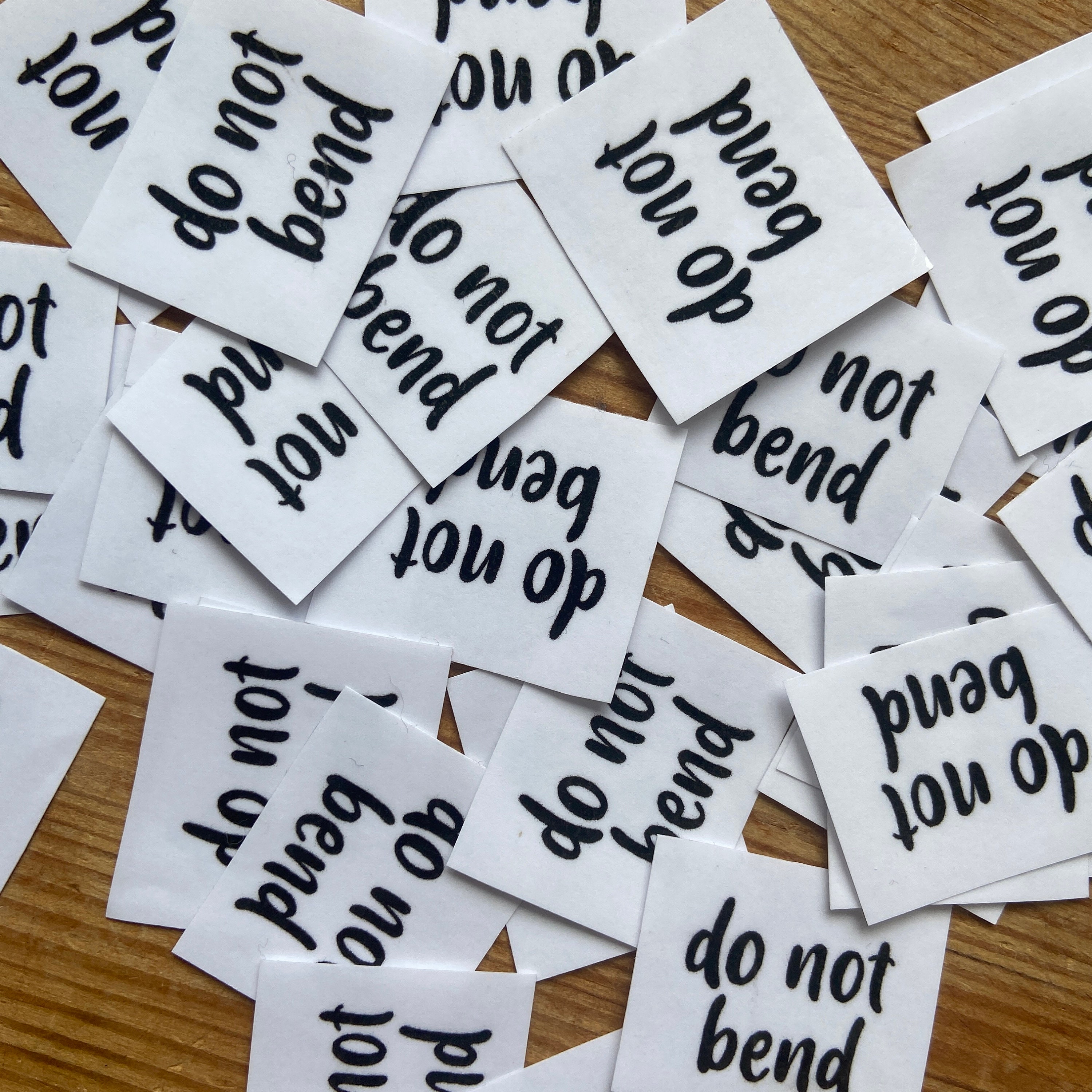 50 Do not bend stickers thank you for supporting stickers | Etsy