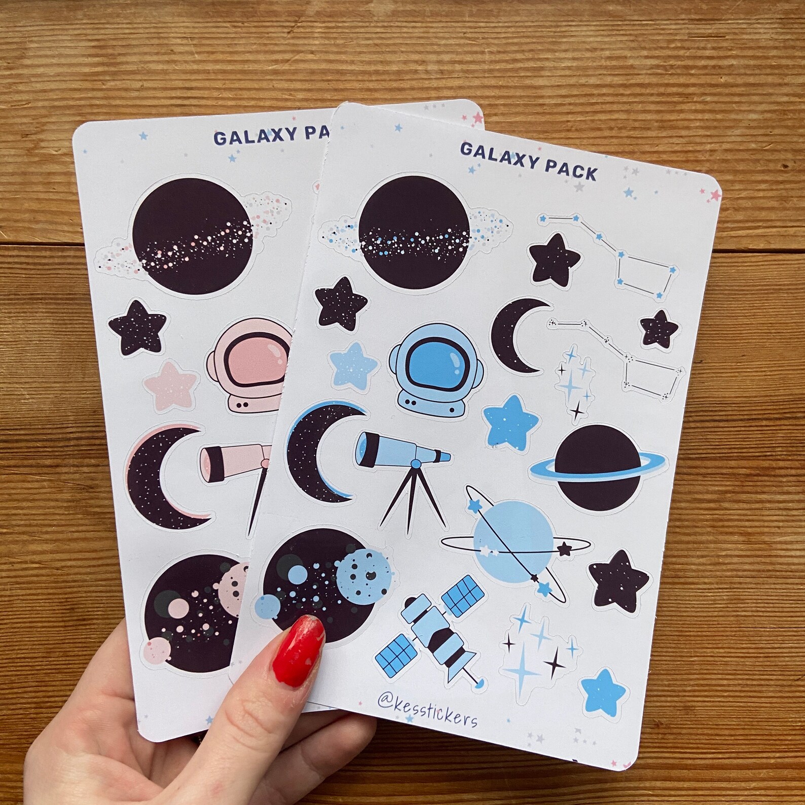 In to space sticker pack galaxy sticker planet sticker - Etsy Nederland