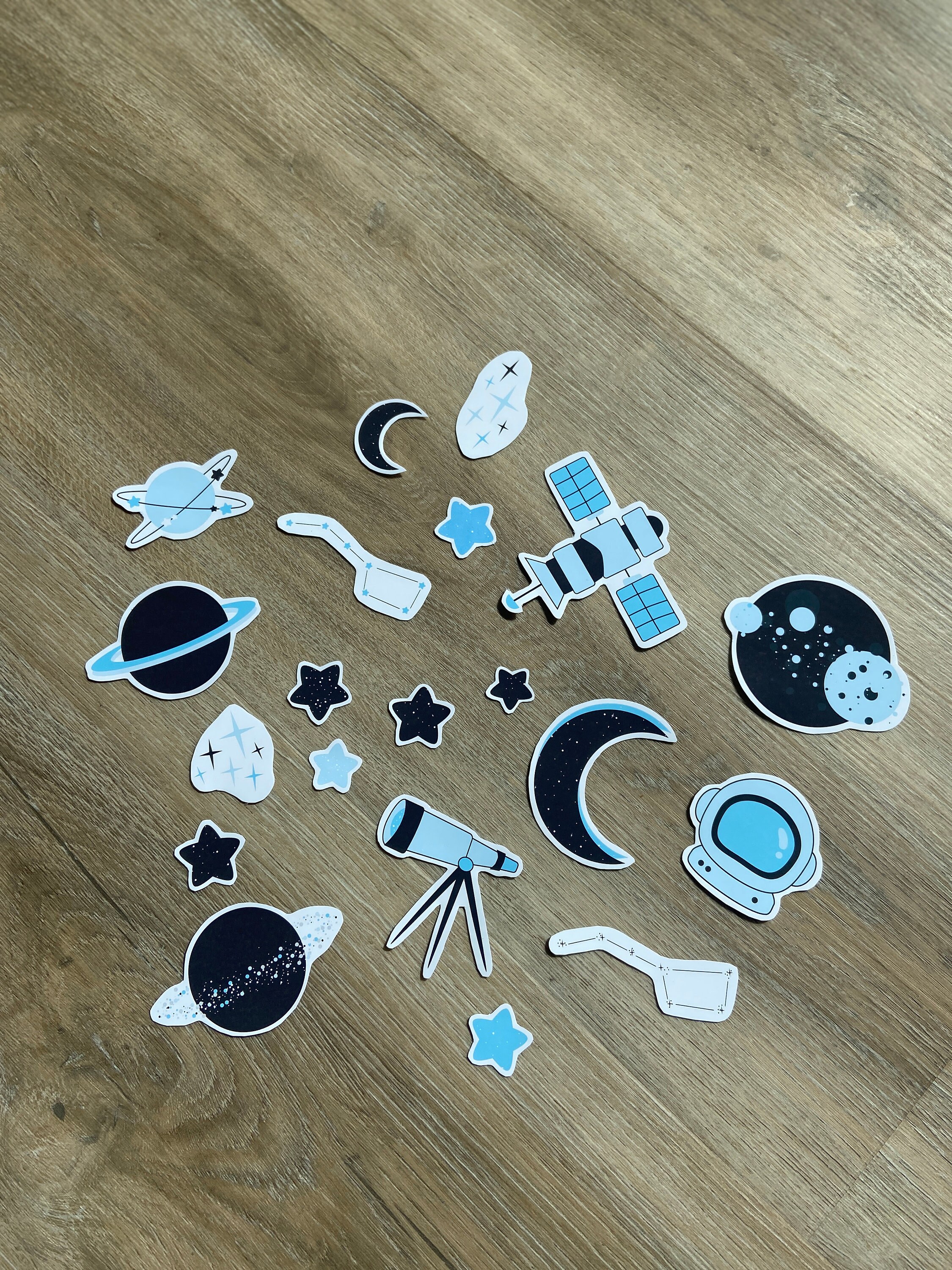 In to space sticker pack galaxy sticker planet sticker - Etsy Nederland