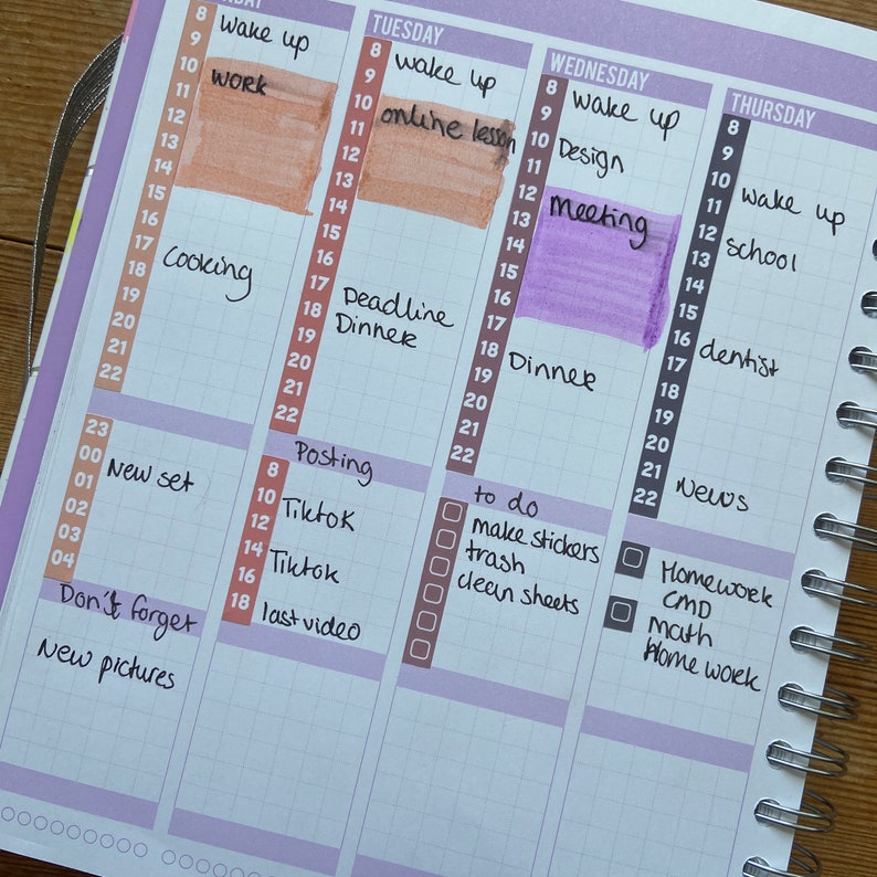 Time bar planner stickers | Erin Condren | Mascha planner | 36 stickers ...