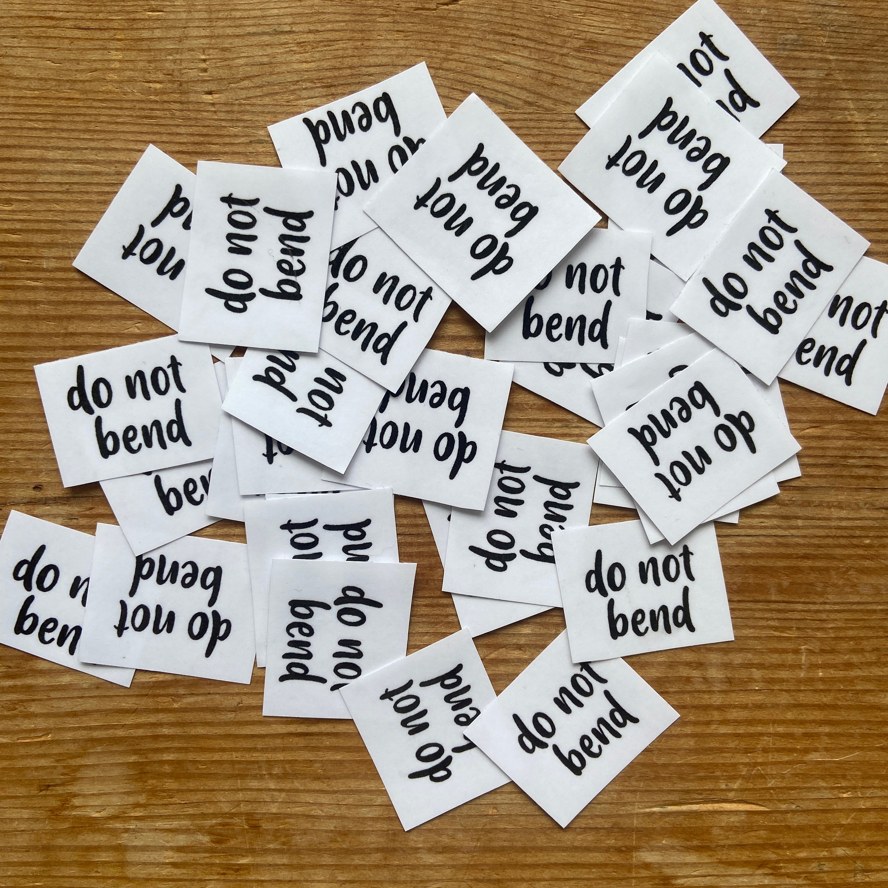 50 Do not bend stickers thank you for supporting stickers | Etsy